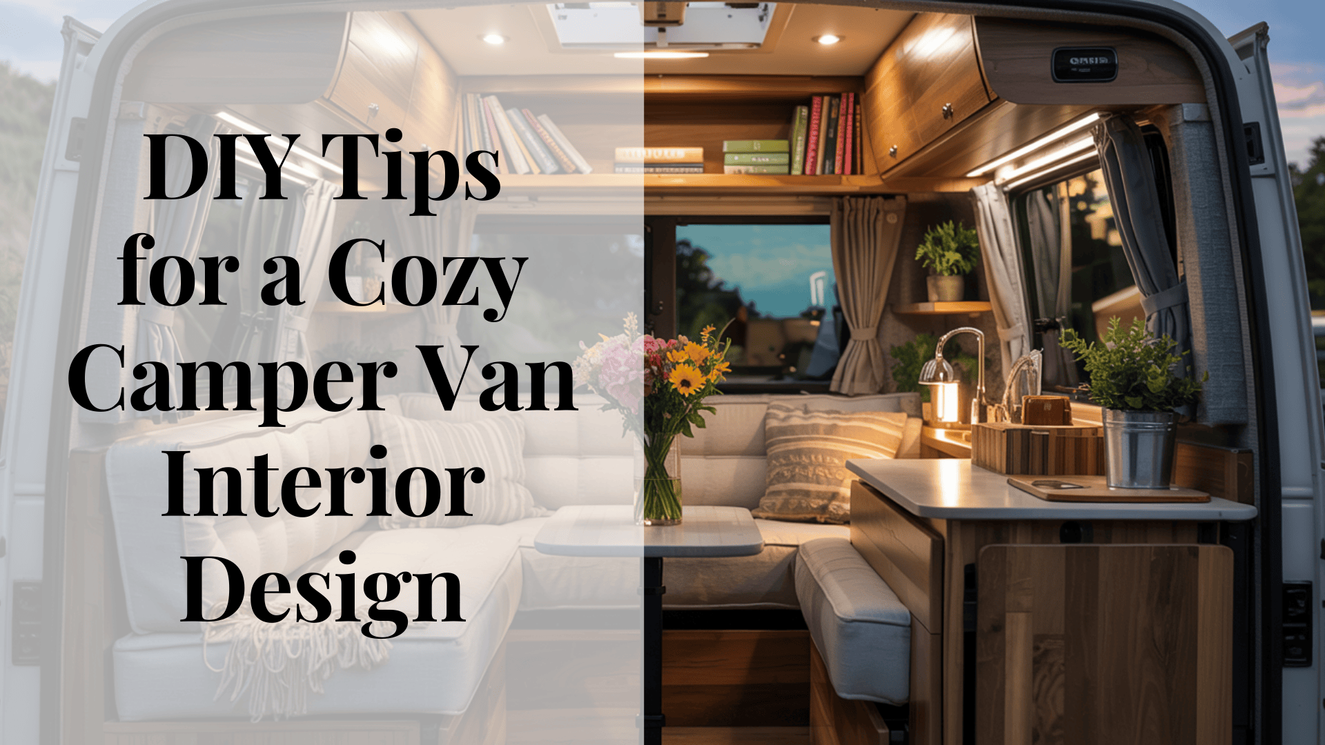 DIY Tips for a Cozy Camper Van Interior Design - Glamping Or Camping